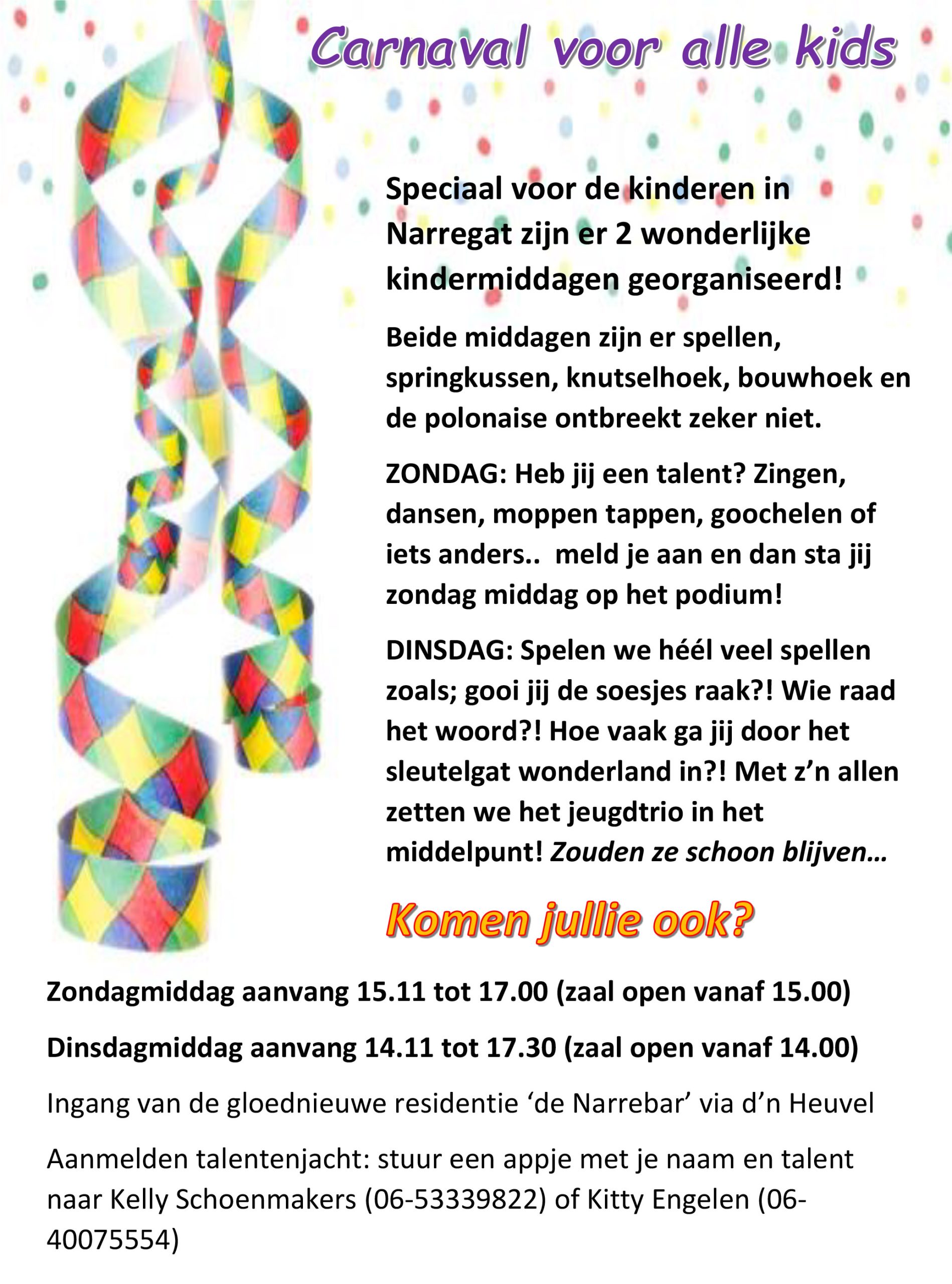 CV De Narre-Kappen | Carnaval voor alle kids